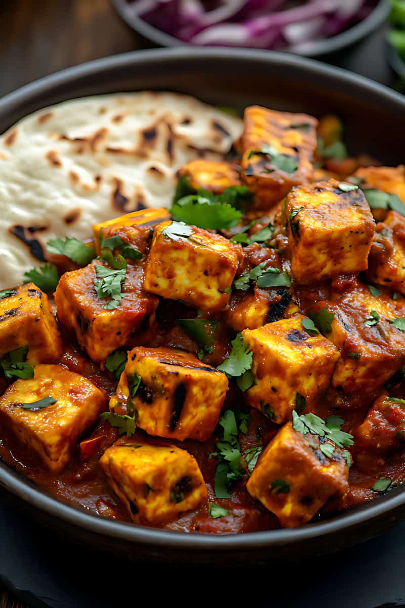 Achari Paneer with homemade achari masala • Vegetarian Globe